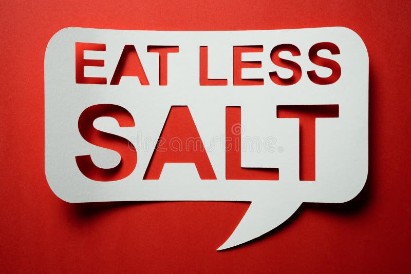 Eat less Salt Campaign stock image. Image of excessive - 231040693