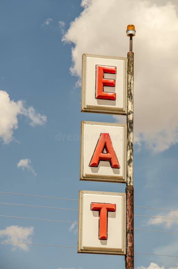 Eat Sign stock photo. Image of cafe, message, establshment - 45443386