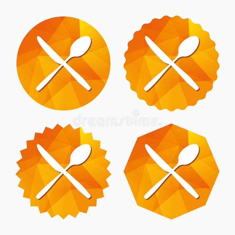 Eat Sign Icon. Cutlery Symbol. Knife and Spoon. Stock Vector ...