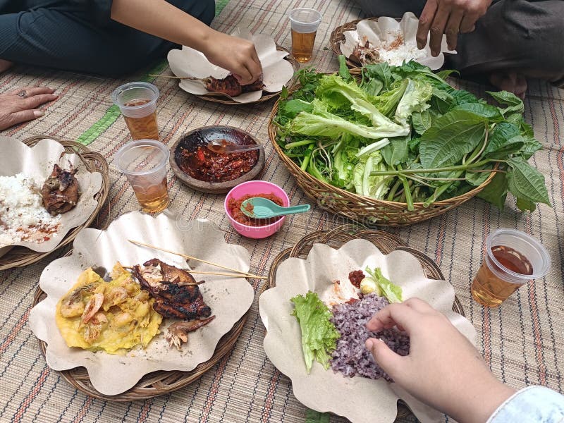 Eat together stock image. Image of sambal, together - 272617995