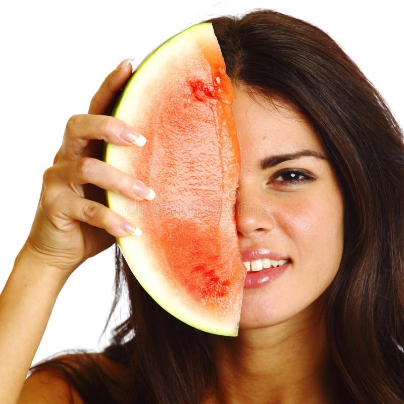 Eat watermelon stock image. Image of nice, blond, black - 31509895