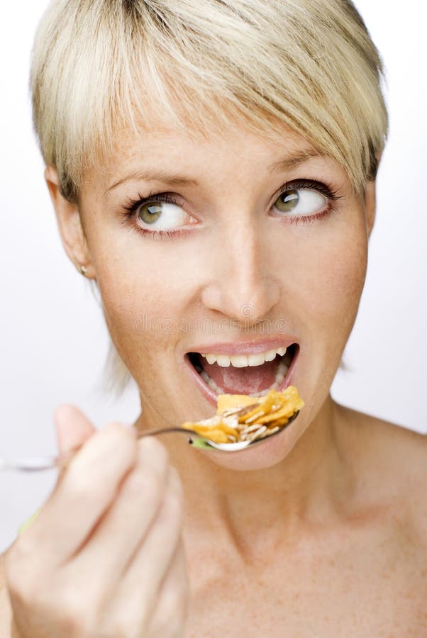 Eating stock image. Image of beauty, cute, smile, adult - 6175015