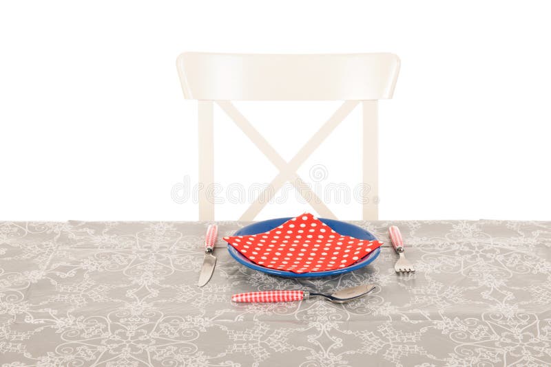 Eating alone stock image. Image of silverware, cover - 35735803