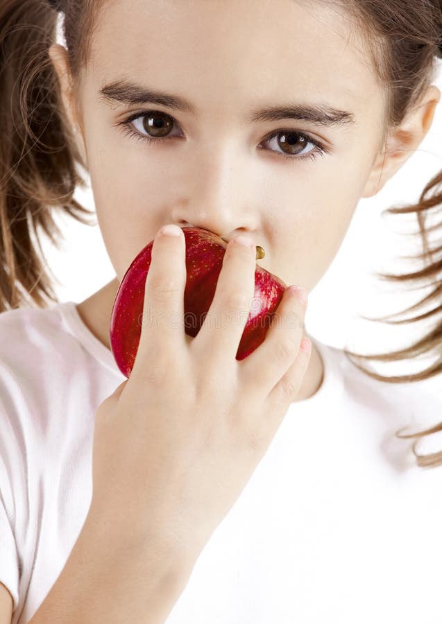 Eating an Apple stock photo. Image of dieting, human - 17539454