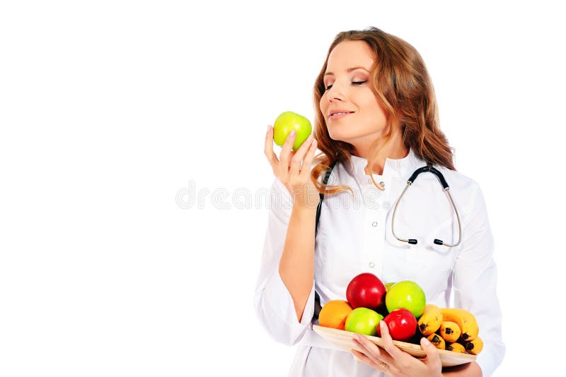 Eating apple stock image. Image of medical, people, friendly - 28590311