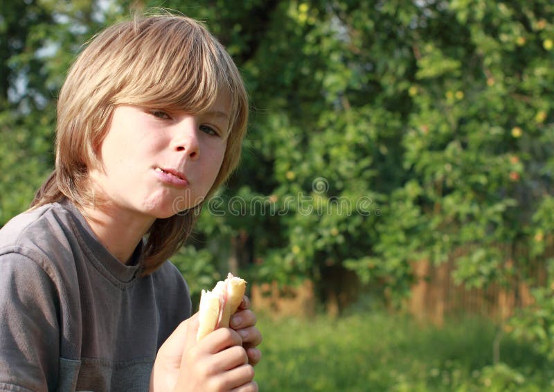 Eating boy stock image. Image of european, eating, shirt - 26092379