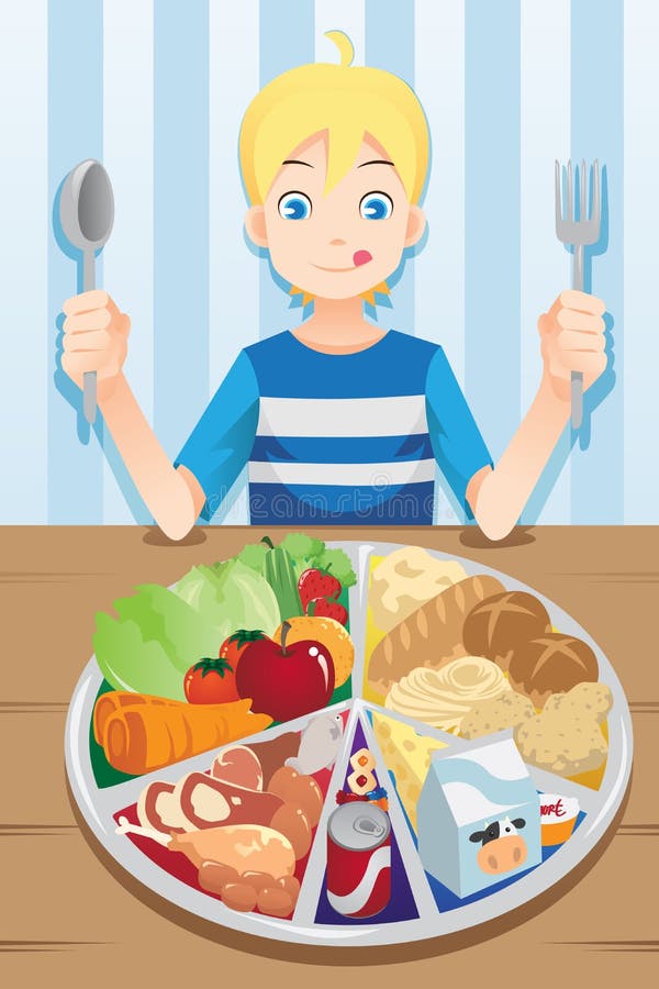 Eating boy stock vector. Illustration of fruit, people - 28472544