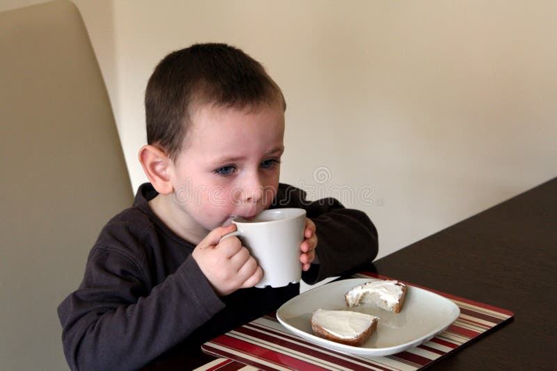 Eating breakfast stock image. Image of collation, plate - 3231717