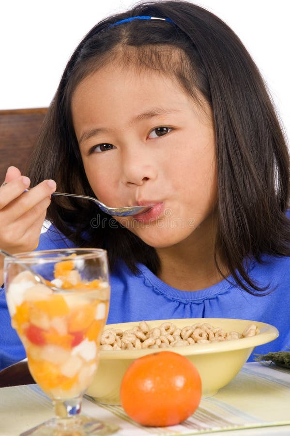 Eating Breakfast stock photo. Image of white, kids, morning - 8236258