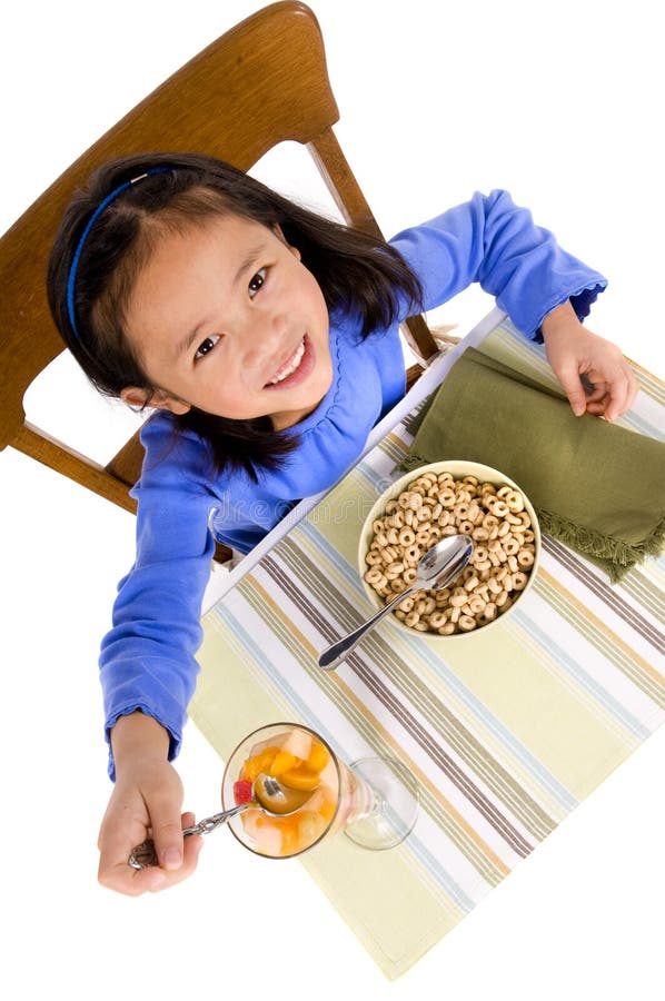 Eating Breakfast stock photo. Image of food, white, snack - 8236376