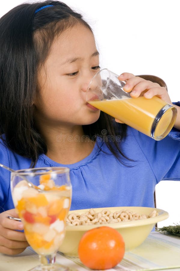 Eating Breakfast stock image. Image of daughter, childhood - 8237687