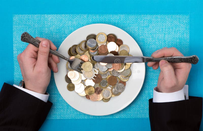 148 Businessman Eating Coins Stock Photos - Free & Royalty-Free Stock ...