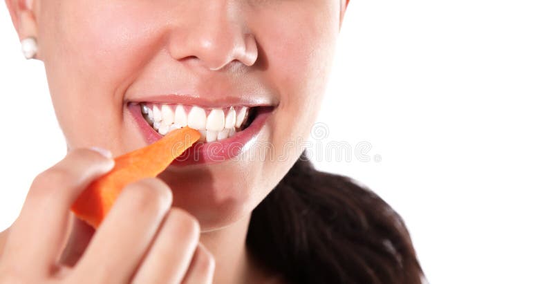 White Teeth, Healthy Eating Stock Photo - Image of girl, food: 13168568
