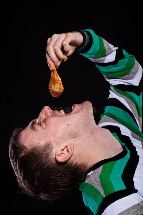 Eating chicken stock photo. Image of fresh, grill, fried - 12639148