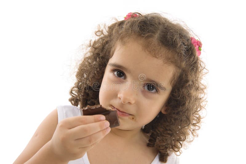 Chocolate Smile stock photo. Image of little, funny, cheerful - 16672600