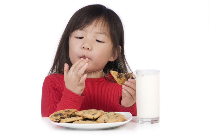 Eating Cookies stock photo. Image of childhood, chinese - 8193776