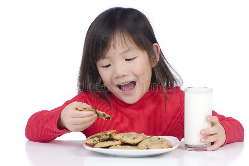 Eating Cookies stock photo. Image of childhood, chinese - 8193776