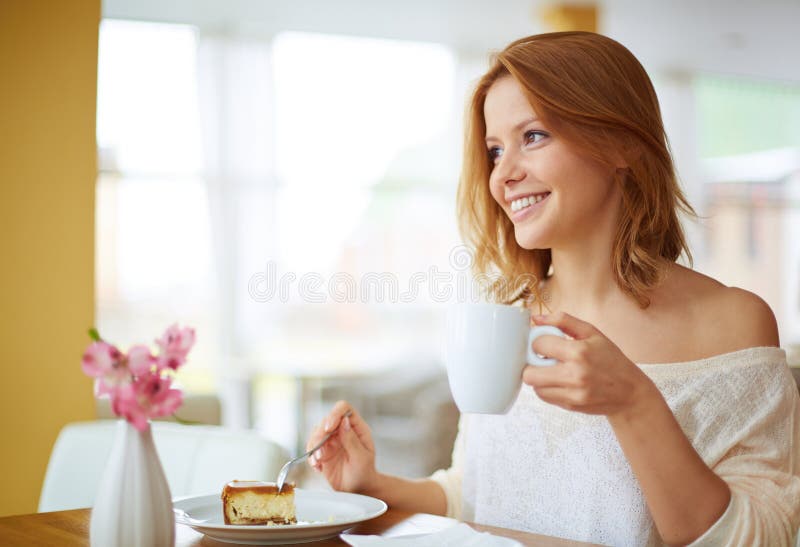 Man eating dessert stock image. Image of drink, dessert - 139061379