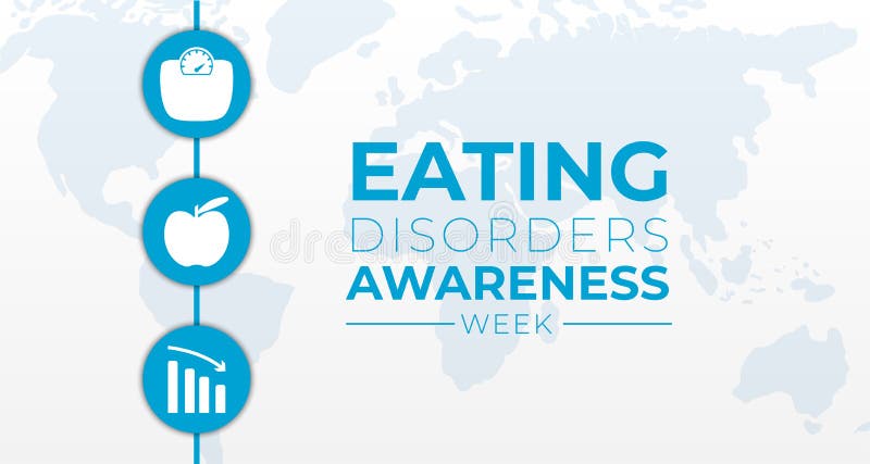 Eating Disorders Awareness Week Background Illustration Banner Stock ...