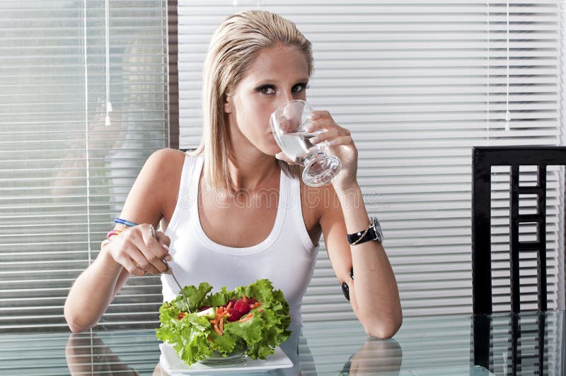 Eating and drinking smart stock photo. Image of casual - 14941188