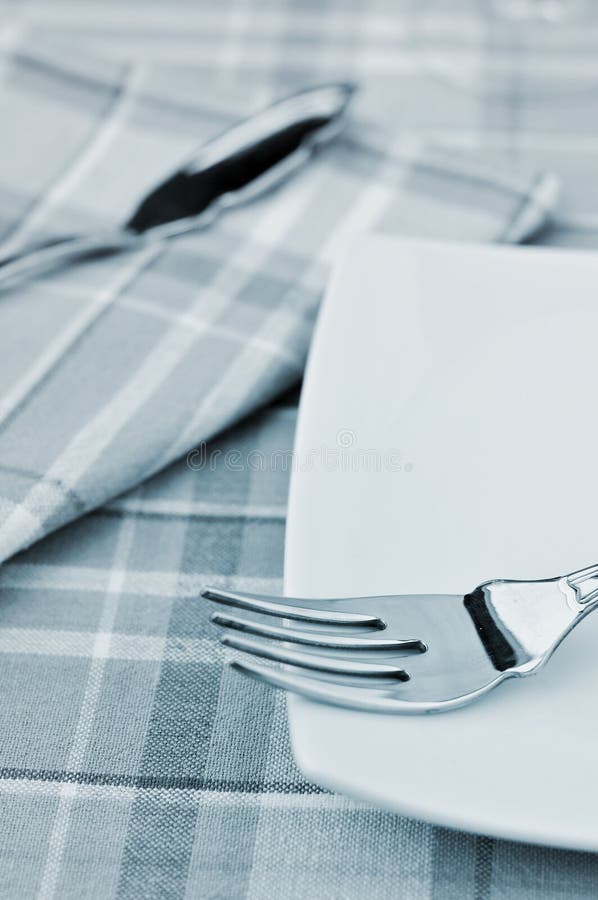 Eating fish cutlery set stock photo. Image of plaid, serving - 16198616