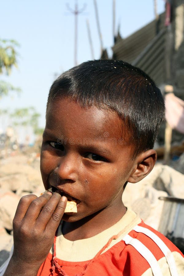 Eating Food in Poverty stock photo. Image of portrait - 10816844