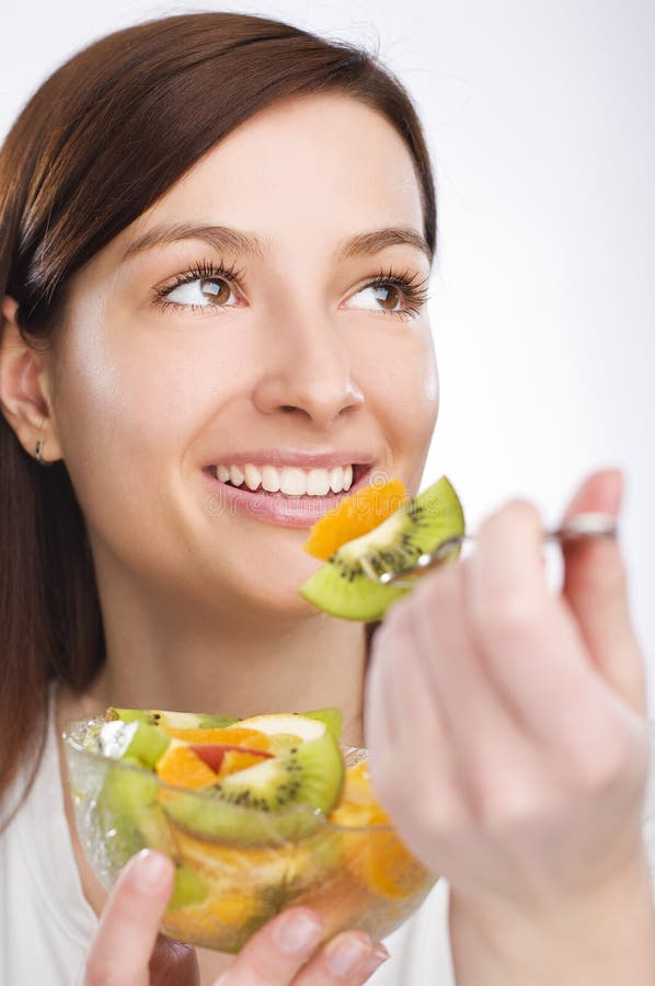 Eating fruit stock photo. Image of desire, girl, temptation - 9609212