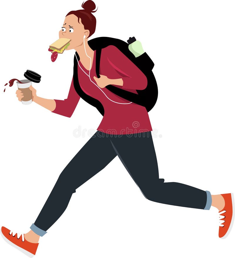 Hurry up stock vector. Illustration of running, management - 30452783