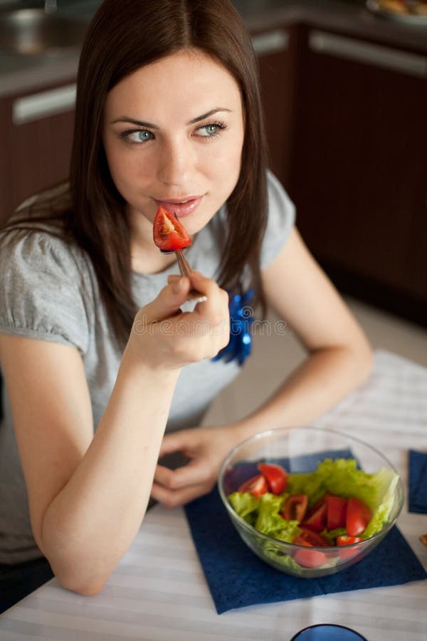 Eating at home stock photo. Image of closeup, domestic - 28117514