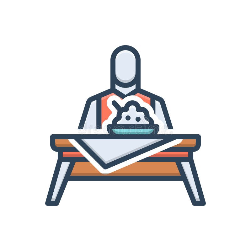 Color Illustration Icon for Eating, Swallow and Fast Stock Vector ...