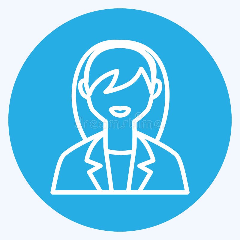 Eating Icon in Trendy Blue Eyes Style Isolated on Soft Blue Background ...