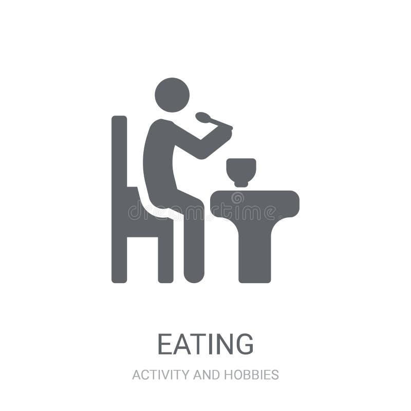 Eating Icon. Trendy Eating Logo Concept on White Background from Stock ...