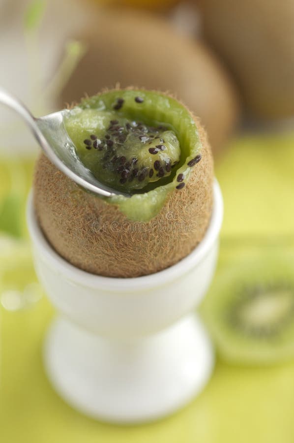 Eating Kiwi stock photo. Image of juicy, fruit, eating - 17558358