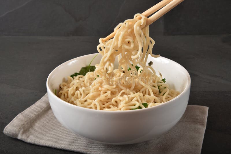 Eating raman noodles stock image. Image of closeup, delicious - 170978185