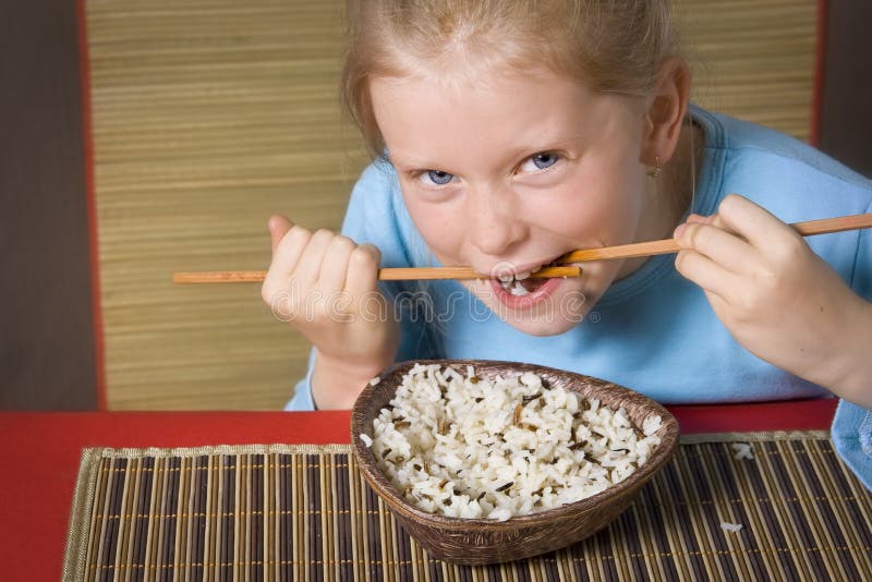 Eating rice stock photo. Image of asian, china, asia, cereal - 6146872