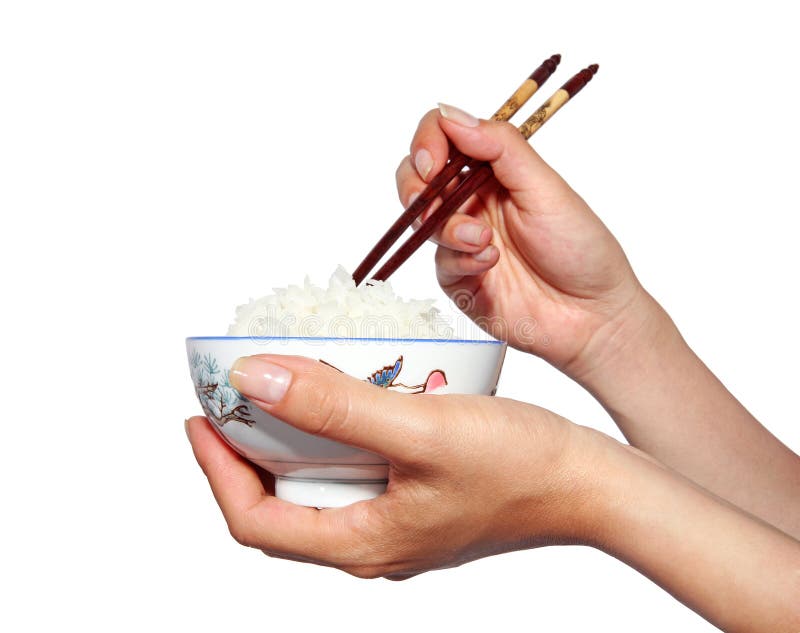 Eating Rice (Focus on Rice) Stock Image - Image of asia, dinning: 913779
