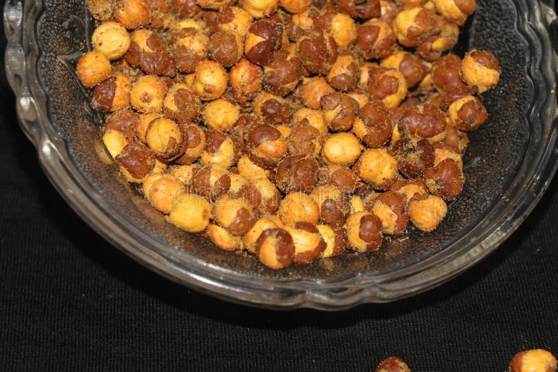 Eating Roasted Snack Food Indian Salted Stock Image - Image of people ...