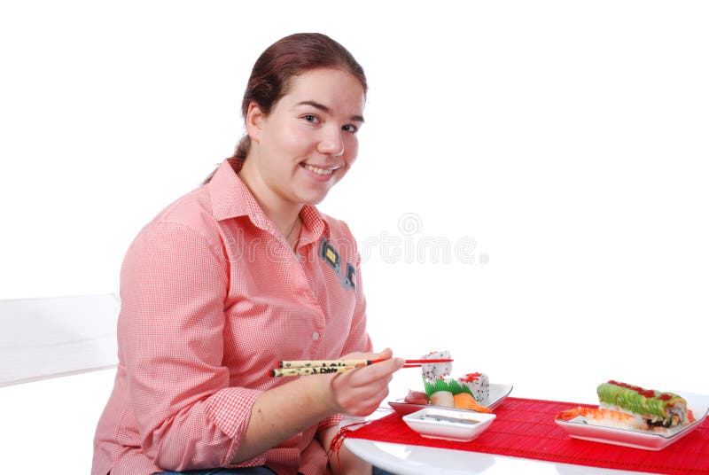 Eating and smiling stock image. Image of fish, portrait - 7039609