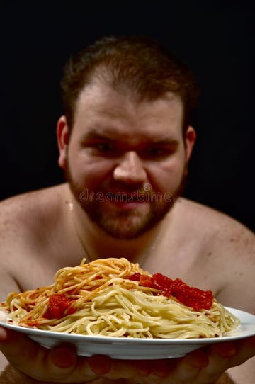 Fat Man Eating Pasta Stock Photos - Free & Royalty-Free Stock Photos ...