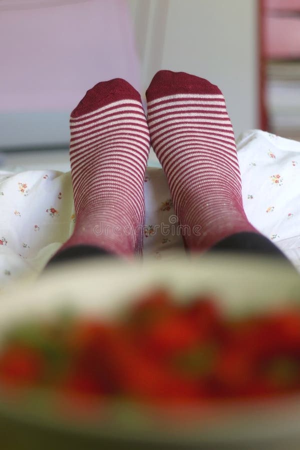 Eating Strawberries stock image. Image of healthy, couch - 217681561