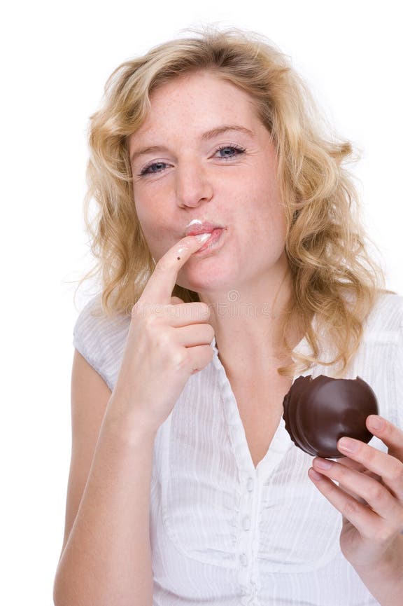 Eating sweets stock image. Image of eating, marshmallow - 8437109