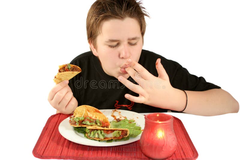 Eating tacos stock photo. Image of mexico, male, diet - 1457310