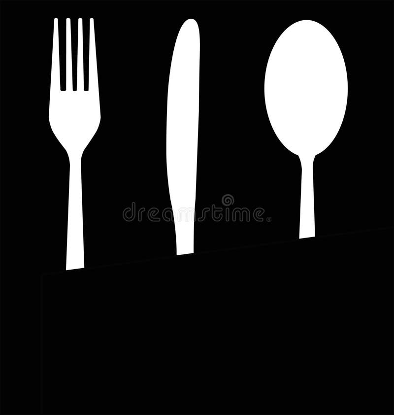 Eating utensils drawing stock vector. Illustration of kitchen - 22406236