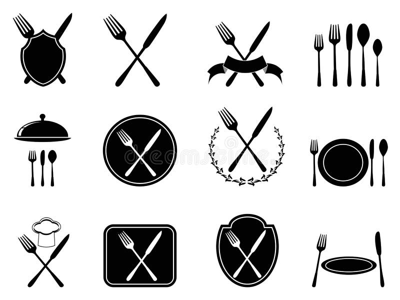 Dining Etiquette and Table Manner, Forks and Knifes Signals Stock ...