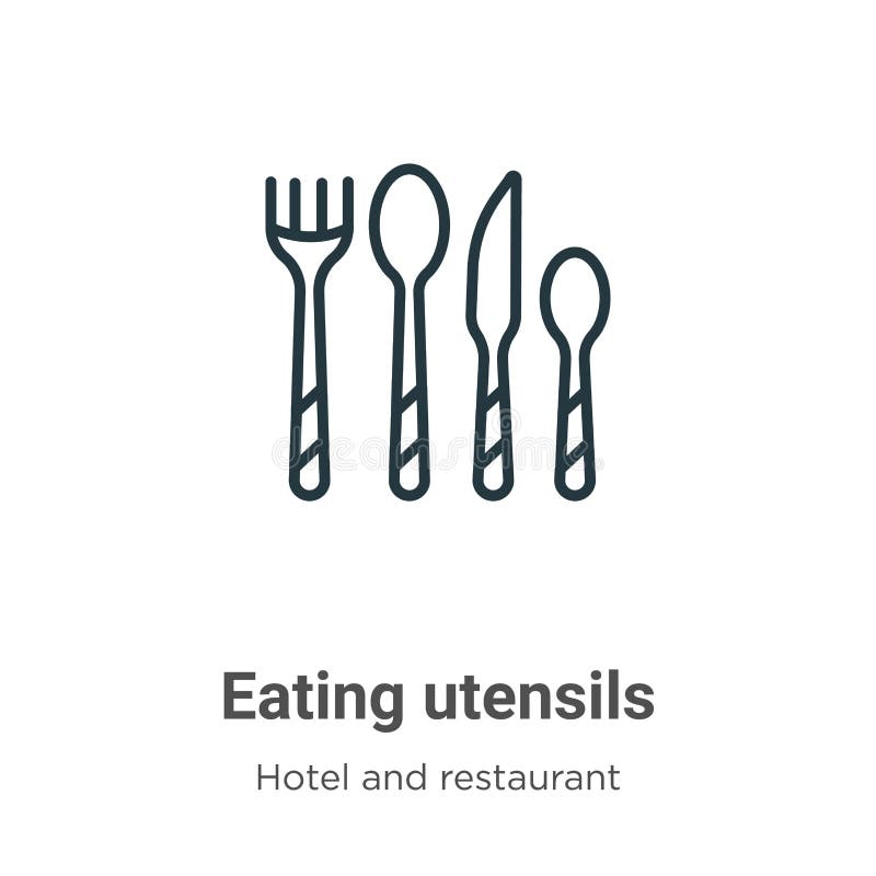 Eating utensils drawing stock vector. Illustration of kitchen - 22406236