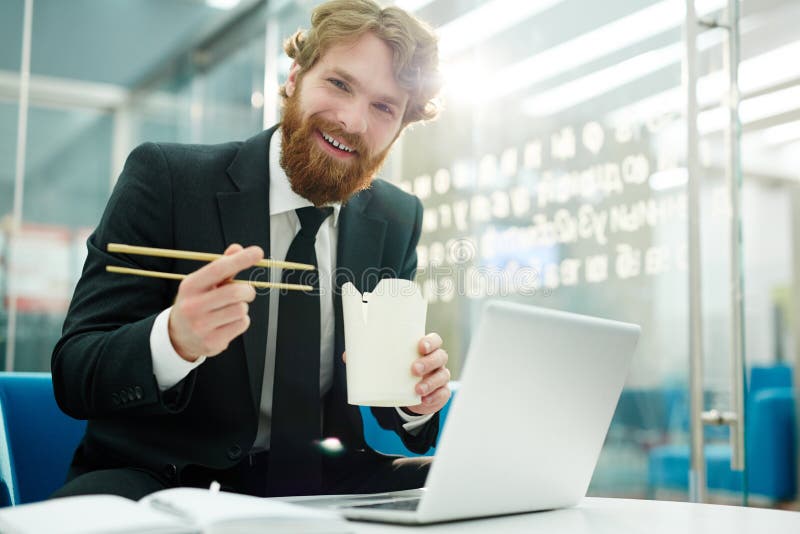 Eating by workplace stock photo. Image of dining, technology - 98861034