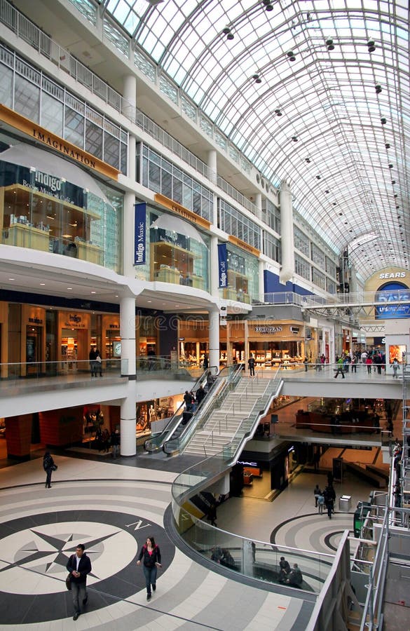 Eaton Mall Toronto. Shopping Center Editorial Stock Photo - Image of ...