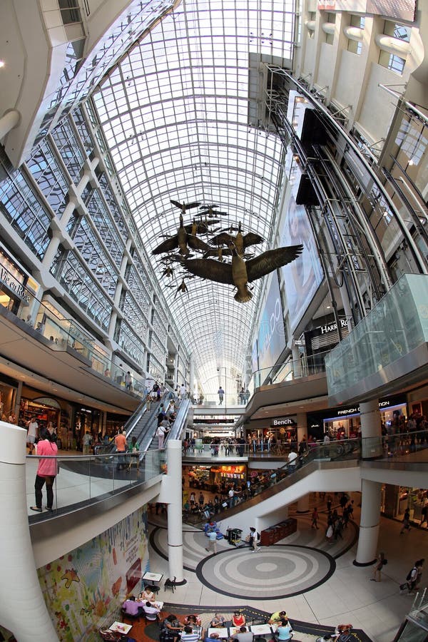 Eaton centre inside editorial image. Image of canada - 26434960