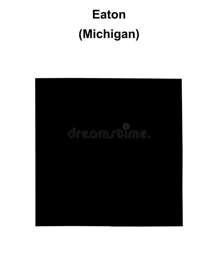 Eaton outline map stock vector. Illustration of outline - 361607336