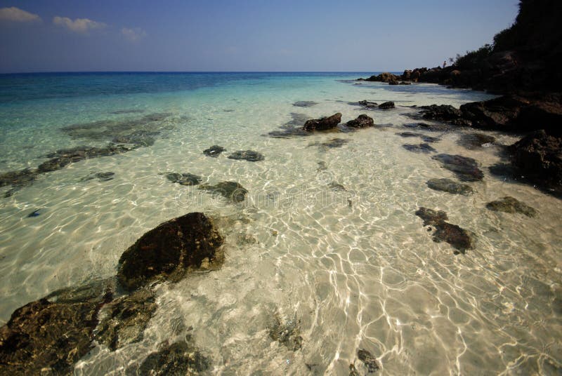 Eau de mer claire image stock. Image du claire - 18568735